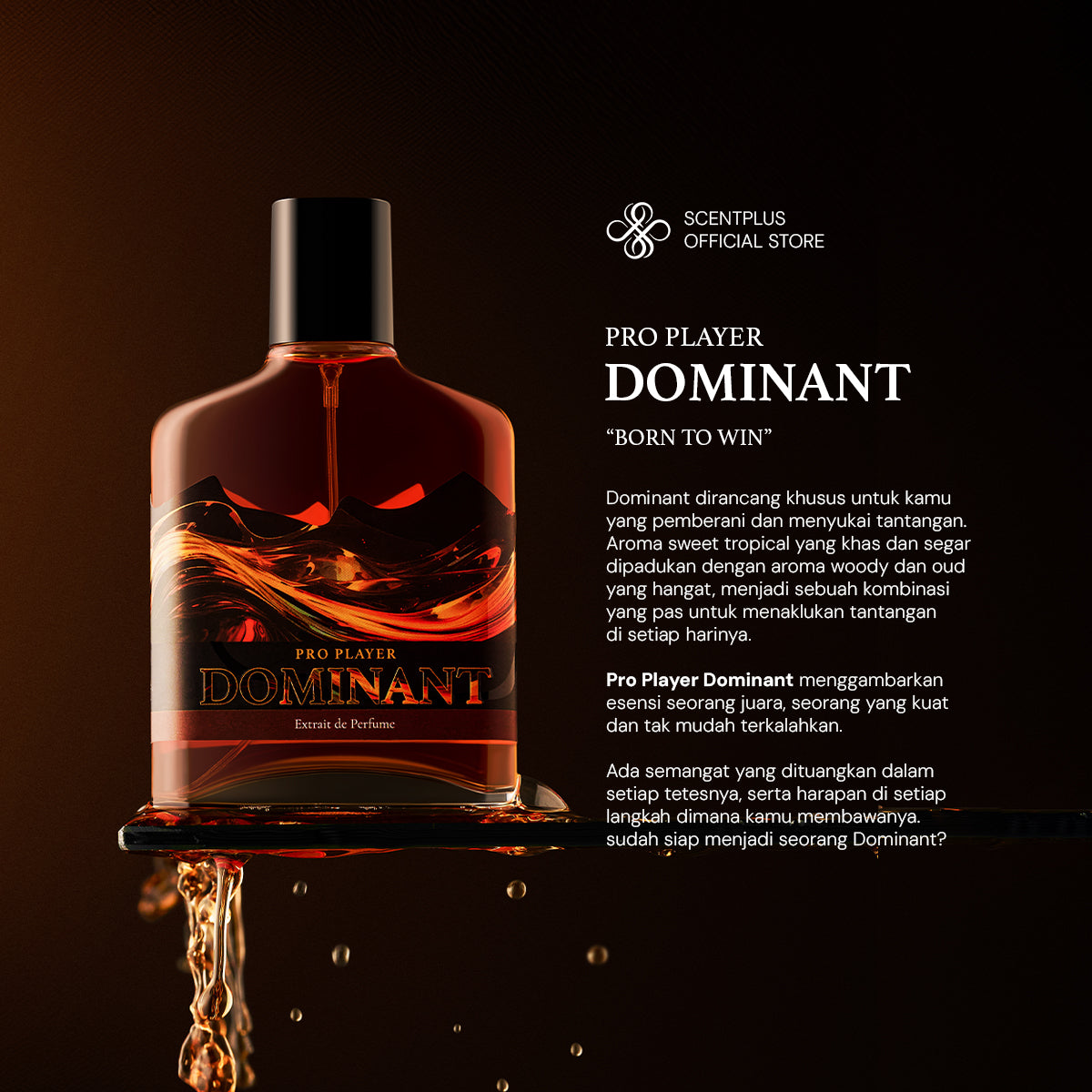 Pro Player DOMINANT Exrtait De Parfume - Scentplus Parfum Pria